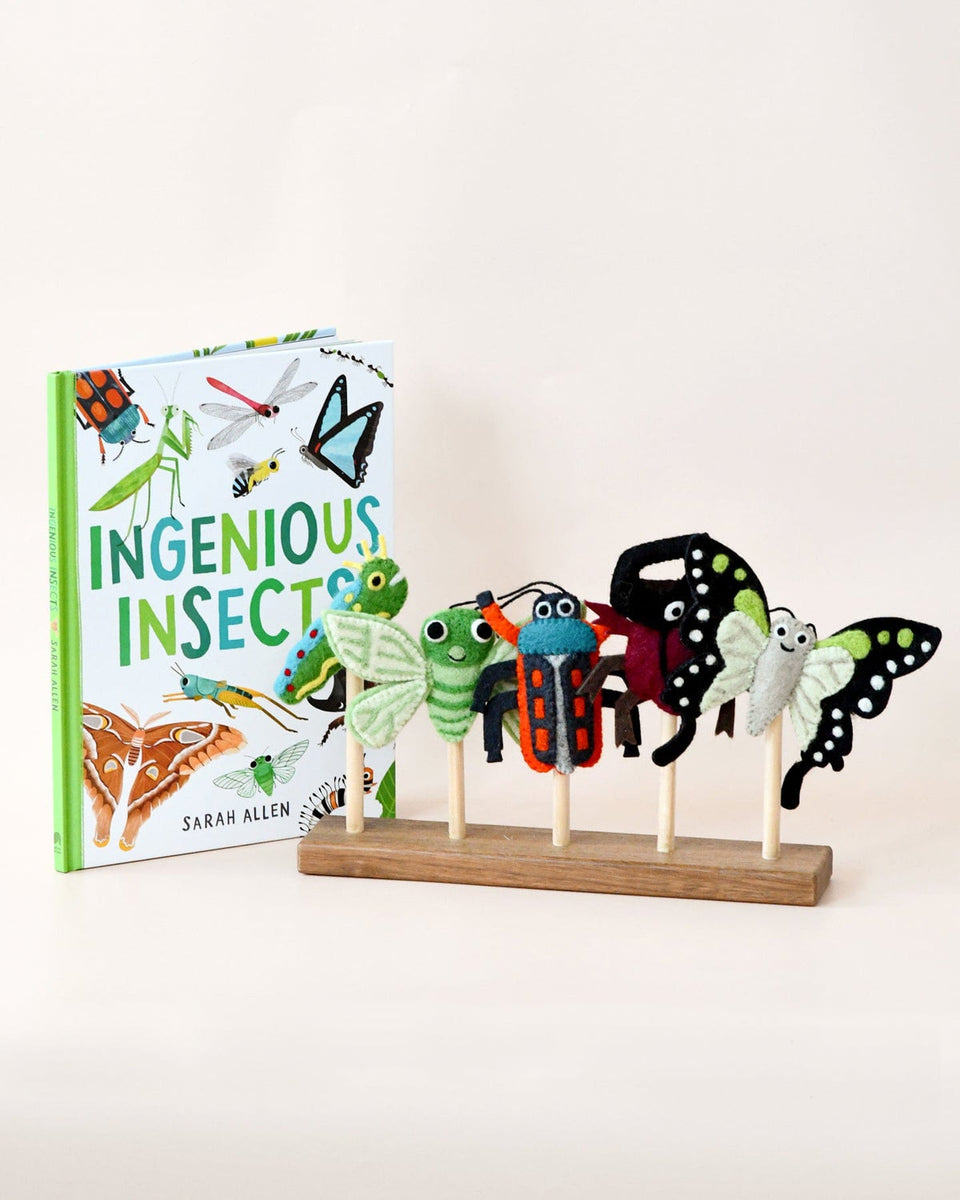 Tara Treasures Felt Ingenious Insects Finger Puppet and Book Set | Chi ...