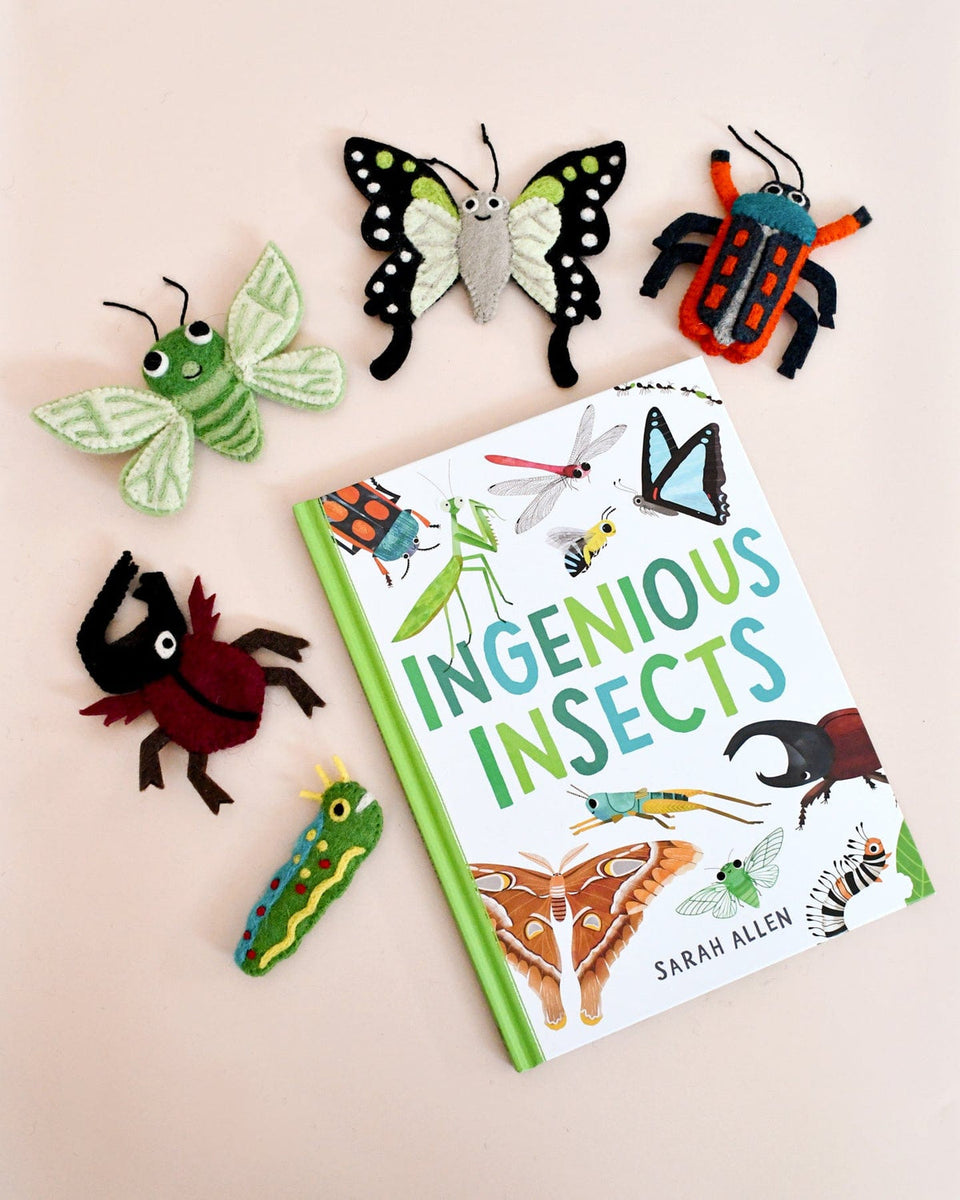 Tara Treasures Felt Ingenious Insects Finger Puppet and Book Set | Chi ...