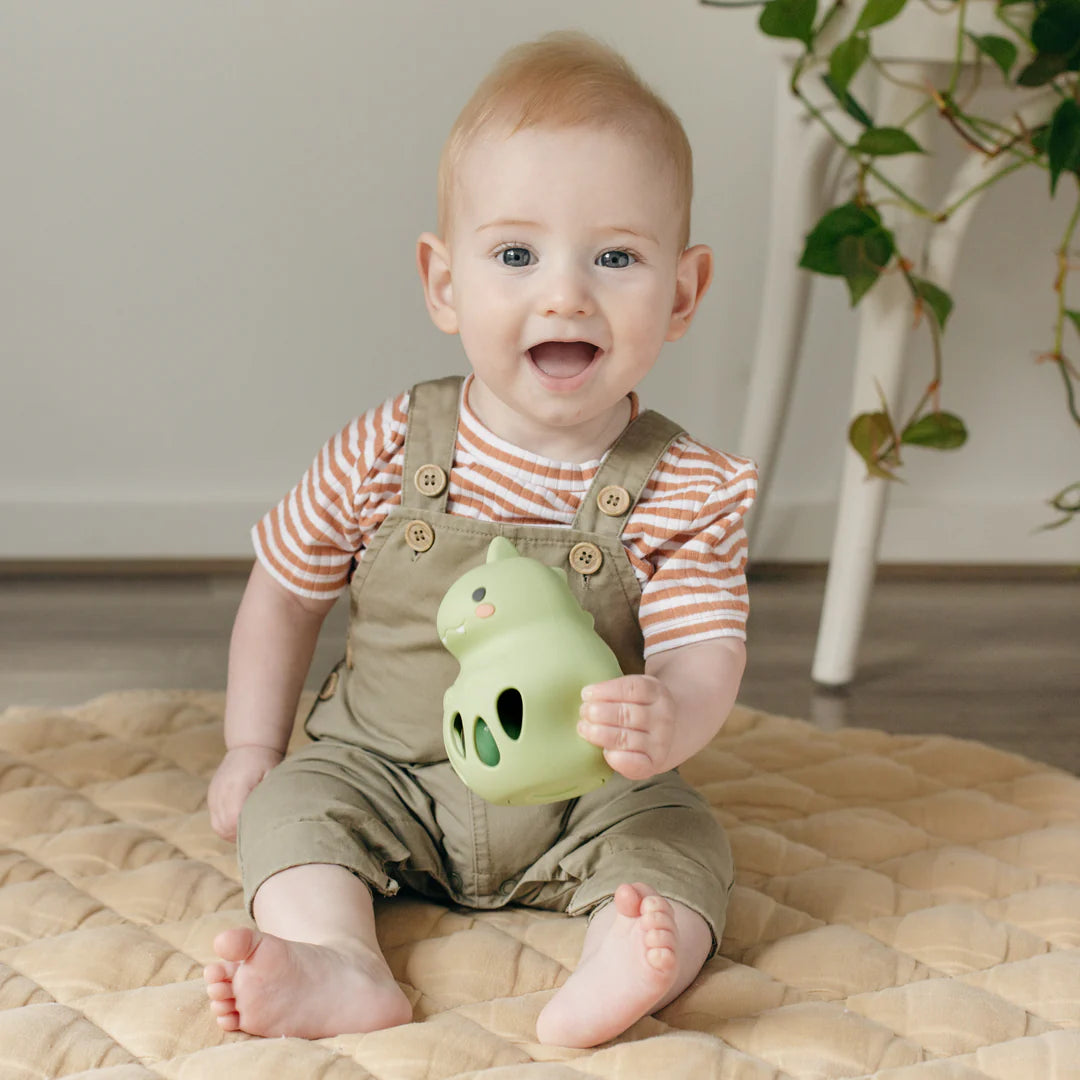 Tiger Tribe Silicone Rattle Dino | 0+ Months | Children of the Wild