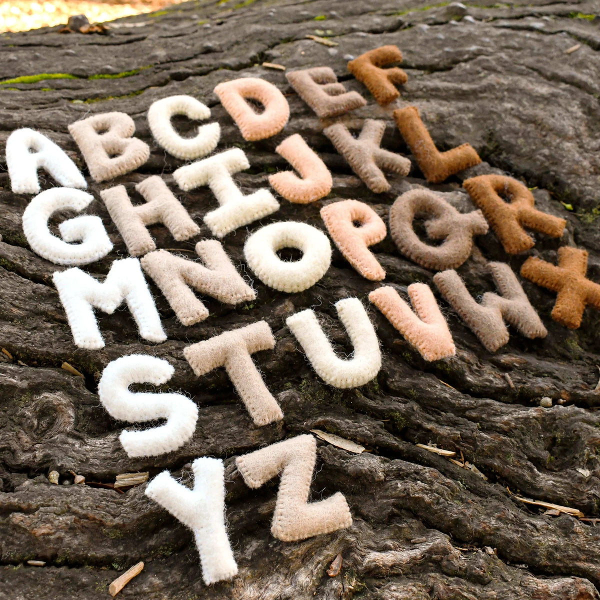 Tara Treasures Felt Alphabet Capital in Earthy Tones | 30% OFF SALE ...