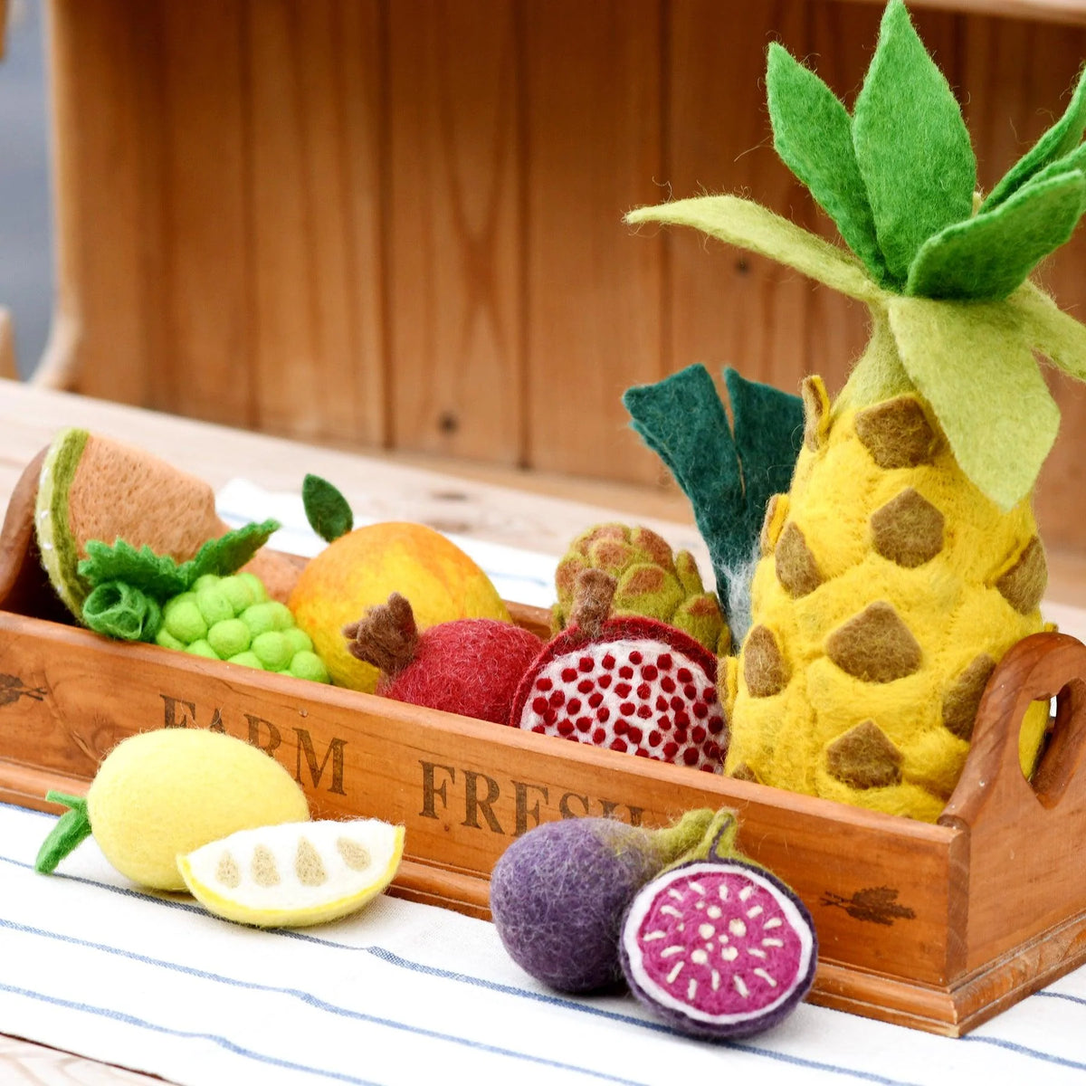 Tara Treasures Wool Felt Pretend Play Fig Set | Children of the Wild