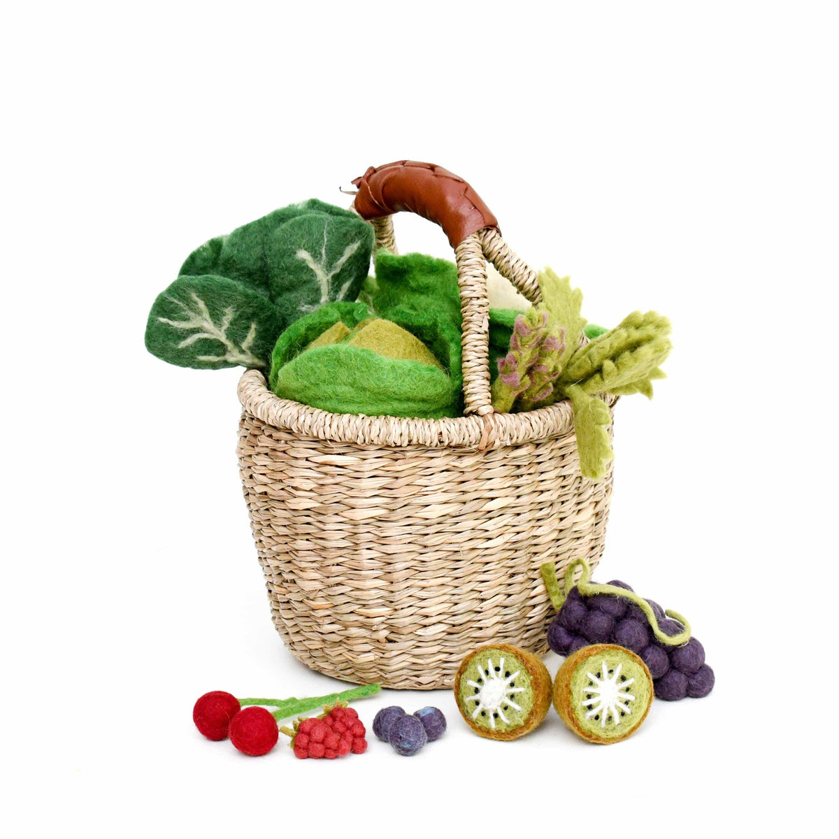 Tara Treasures Wool Felt Vegetables and Fruits Set C - 15 pieces | Chi ...