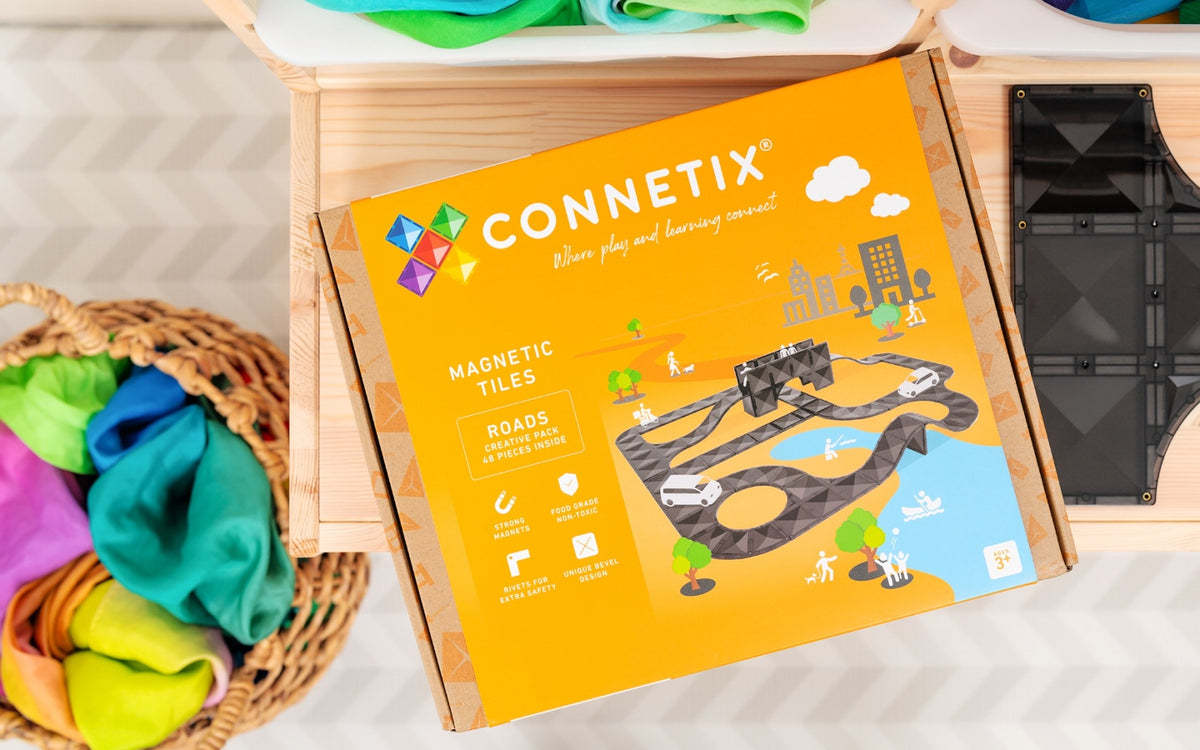 Connetix 48pc Creative Roads Magnetic Tile Pack | 20% OFF SALE | Child ...